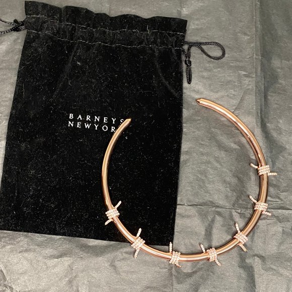 Fallon | Jewelry | Fallon Pave Barbed Wire Collar Necklace | Poshmark